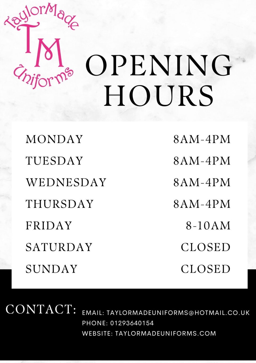 Taylor Made Uniforms | Supplying School Uniforms To Sussex