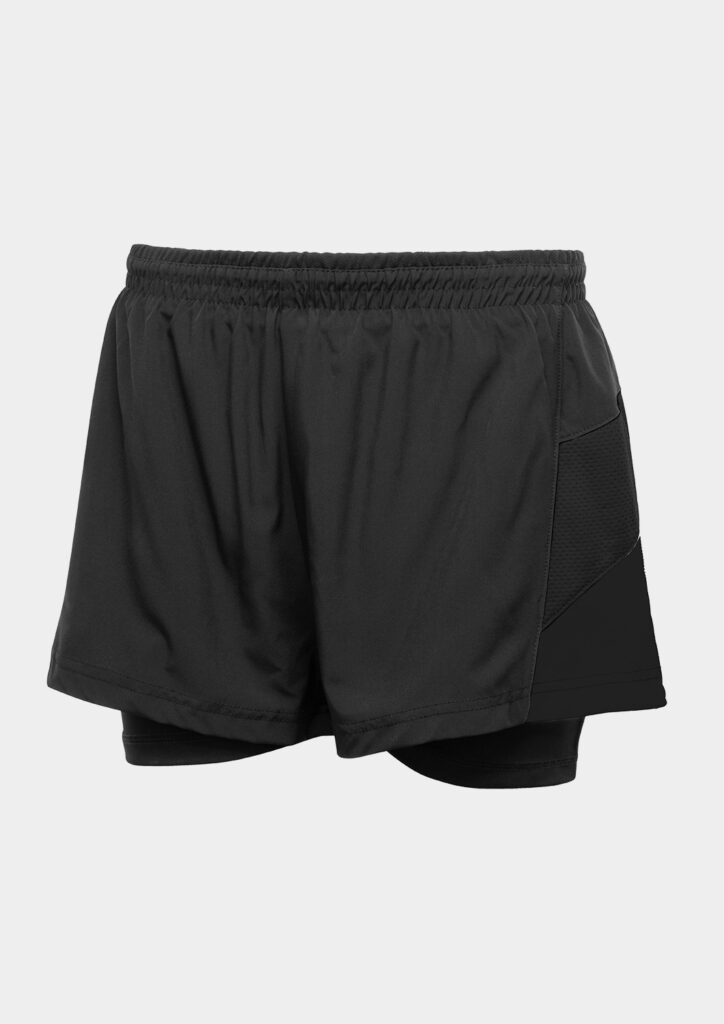 Black 2 in 1 Shorts - Taylor Made Uniforms